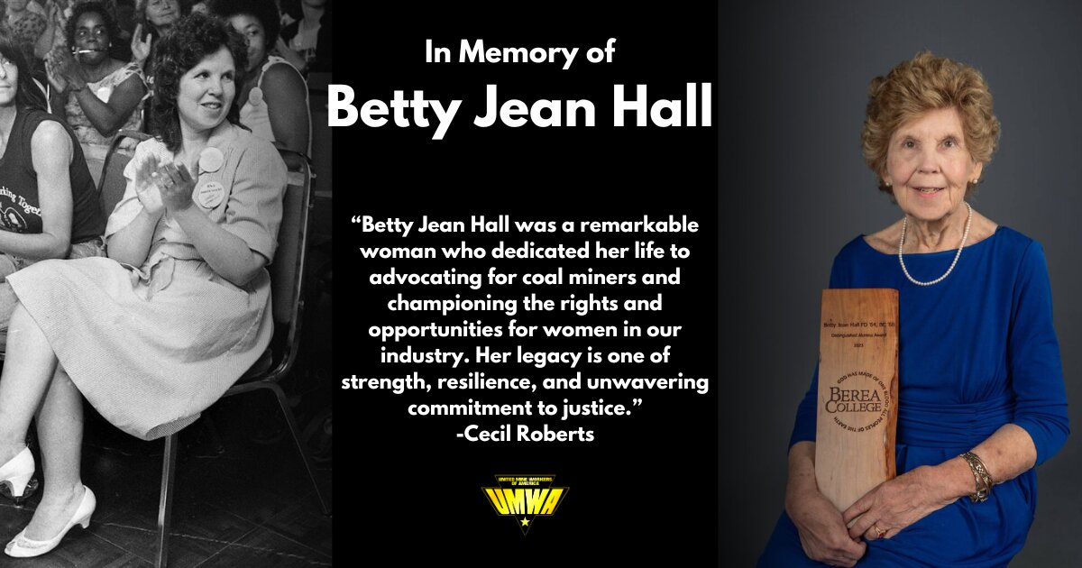 UMWA International Mourns the Loss of Betty Jean Hall, a Trailblazer ...