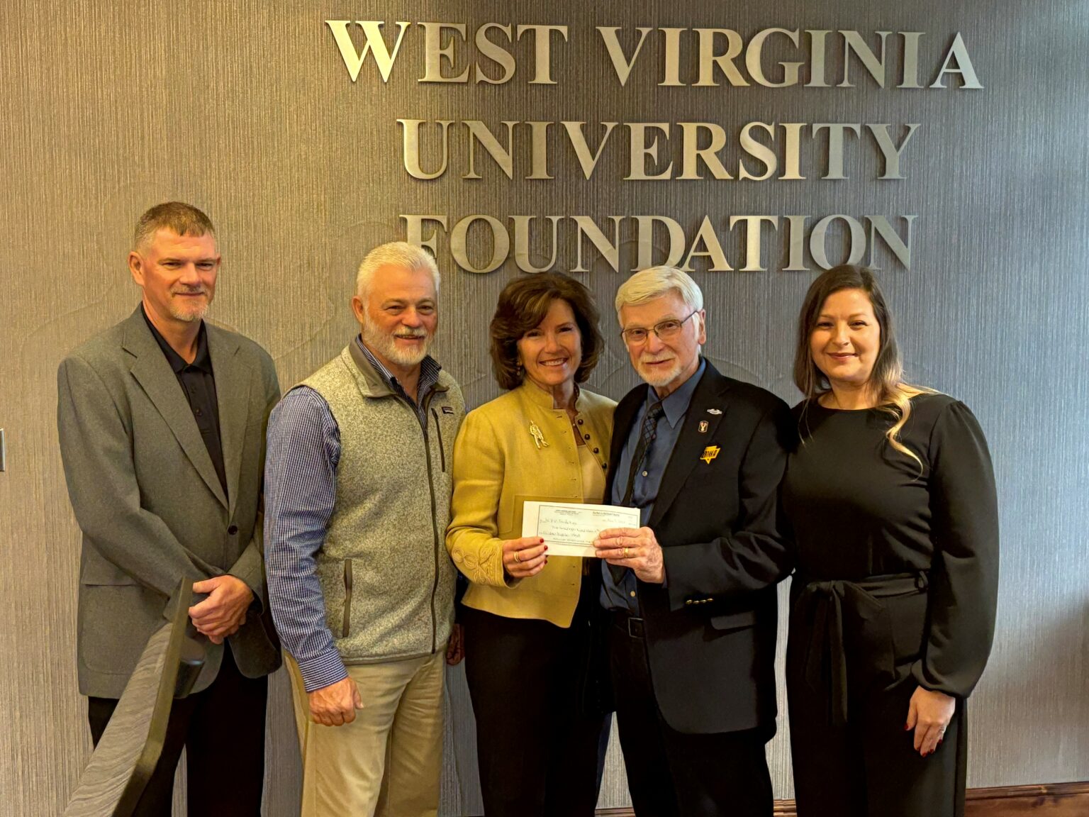 UMWA President Cecil E. Roberts Presents Final Donation Check to WVU ...